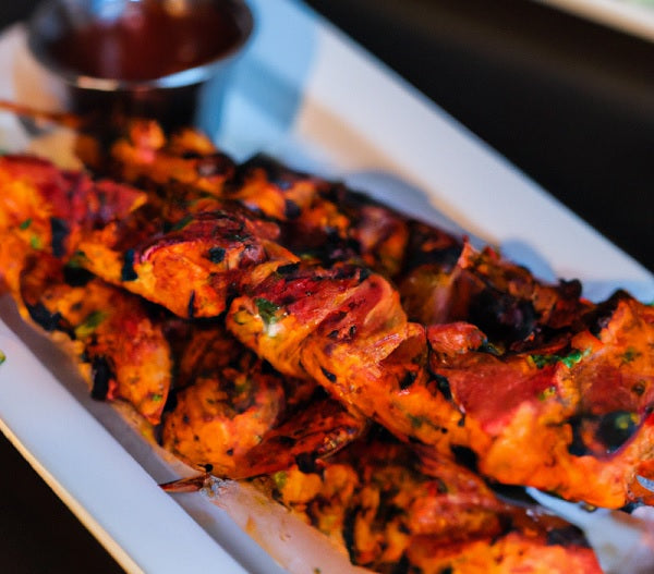 Papaya Scorpion Rum Chicken Skewers Recipe | Furious Sauces